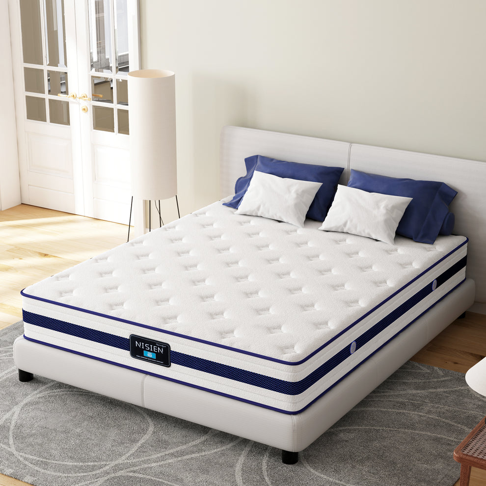 Nisien Hybrid Mattress in a Box, Innerspring and Gel Memory Foam ...